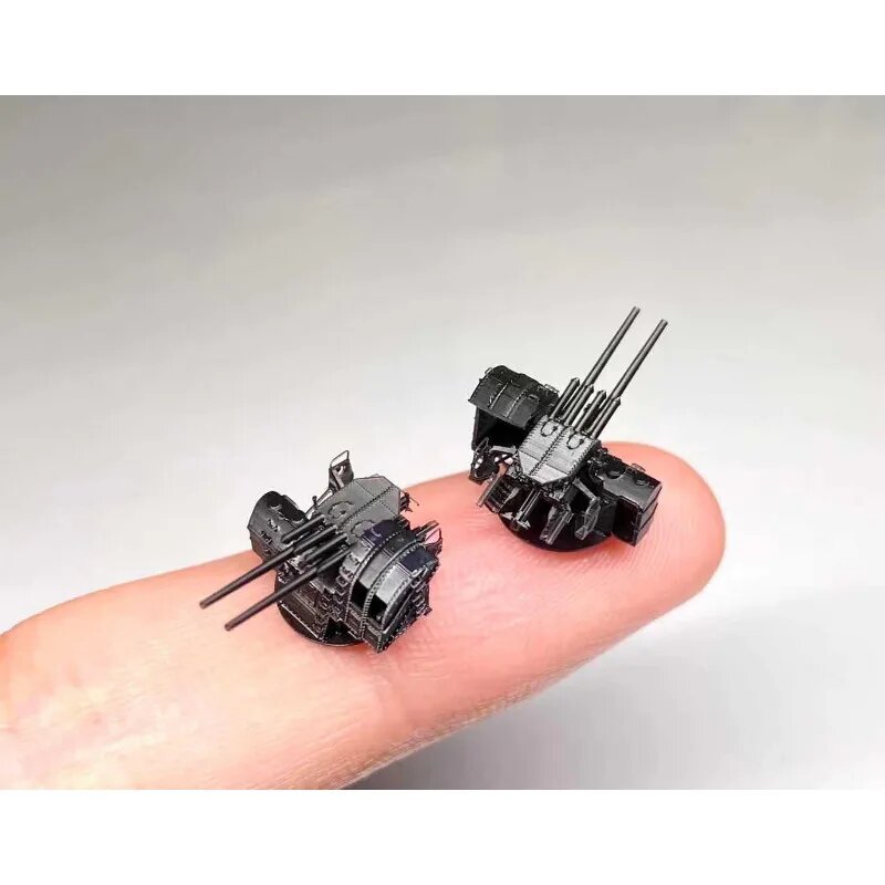 Bunker Studio IJN35008 1/350 IJN Type89 12,7 см AA пистолеты (с крышкой), 4 комплекта