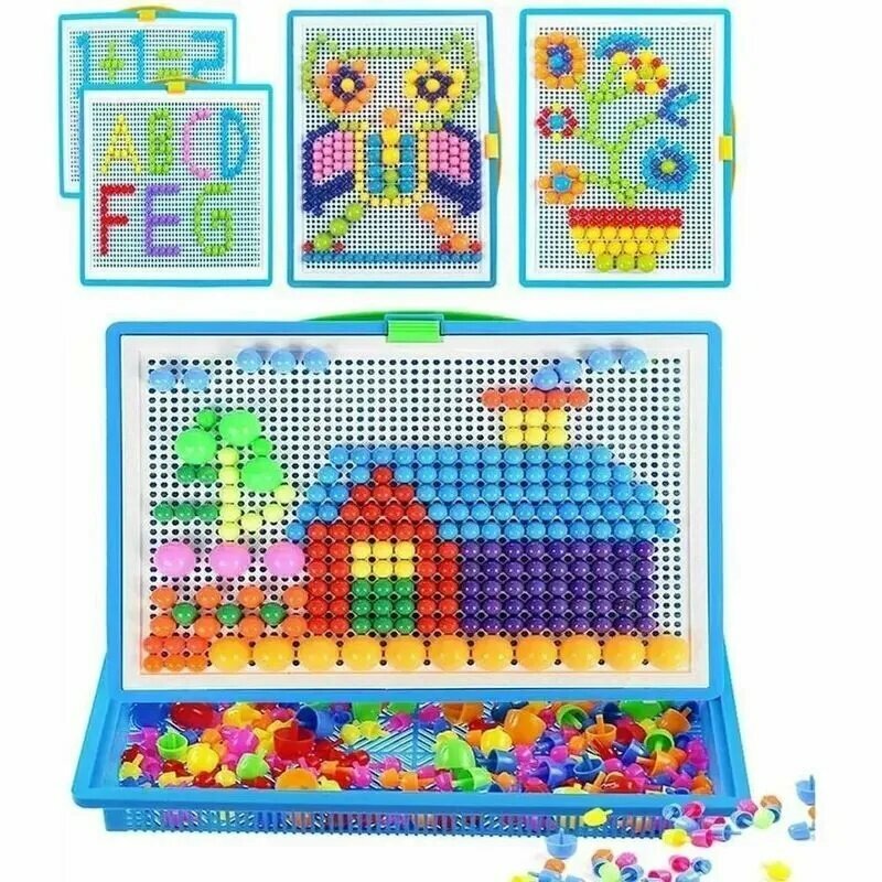 Развивающие игрушки от 3 -5 лет - Мозаика для детей (296 эл. в чемоданчике) - Развивающие игры для детей от 5 лет