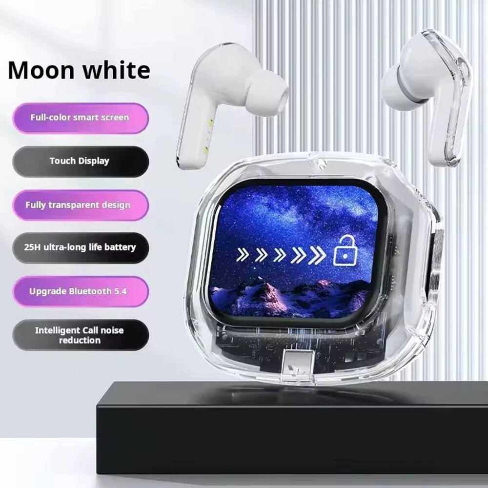 Беспроводные наушники Bluetooth TWS True Wireless Stereo с сенсорным управлением, белые для мобильных устройств