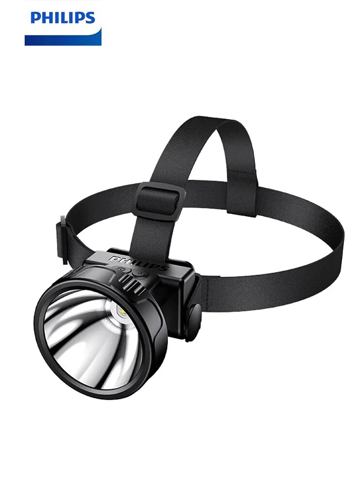 Philips SFL1342RH Налобный фонарь, 300 Лм, 3 Вт, 200 м, Черный, IPX12, Встроенный аккумулятор