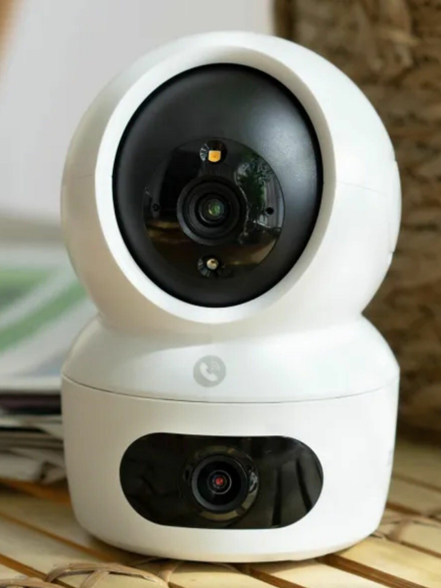 Ezviz CS-H7c Dual 2K+ 4Мп 2,8 мм + 4Мп 6 мм - камера видеонаблюдения WiFi для дома поворотная с двумя объективами, умная домашняя цифровая IP видеокамера с ИК подсветкой, 2560x1440 2K