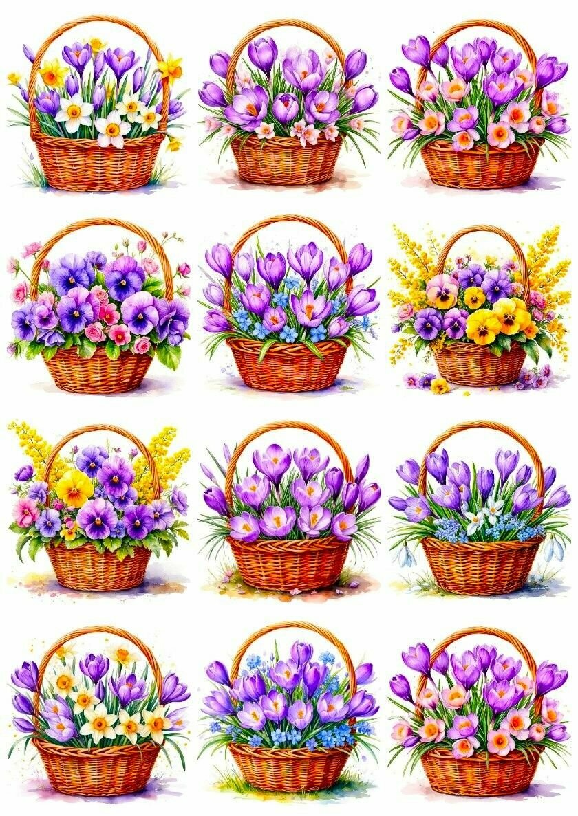 Водорастворимая картинка для мыла А4 к 8 марта