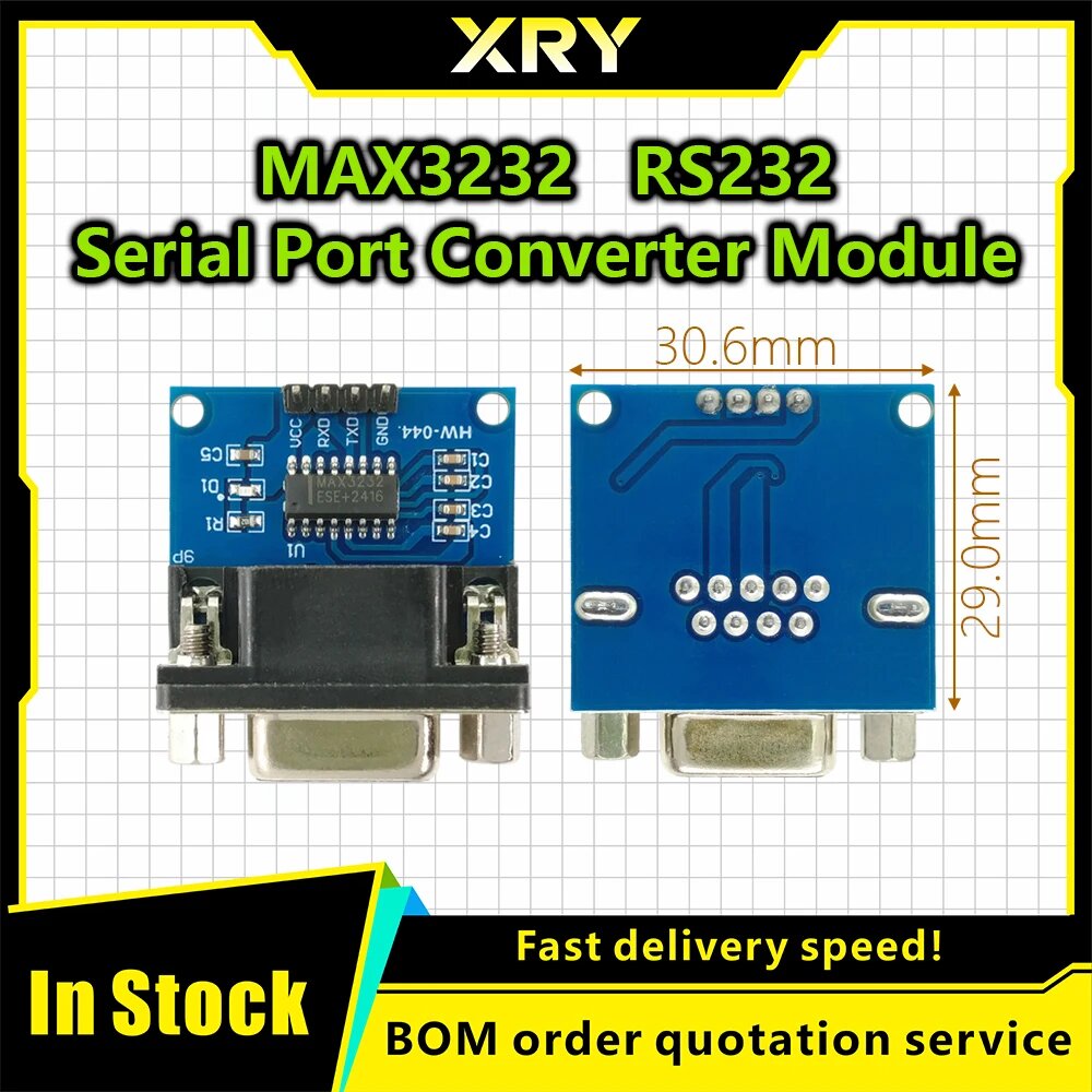 Модуль MAX3232 RS232 в TTL, MINI, 1PCS — фото 1