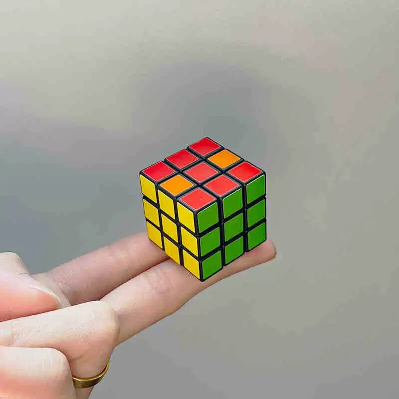 Мини-кубик Рубика 3x3, гладкий поворот, портативное снятие стресса, размер 3 см, 10 штук