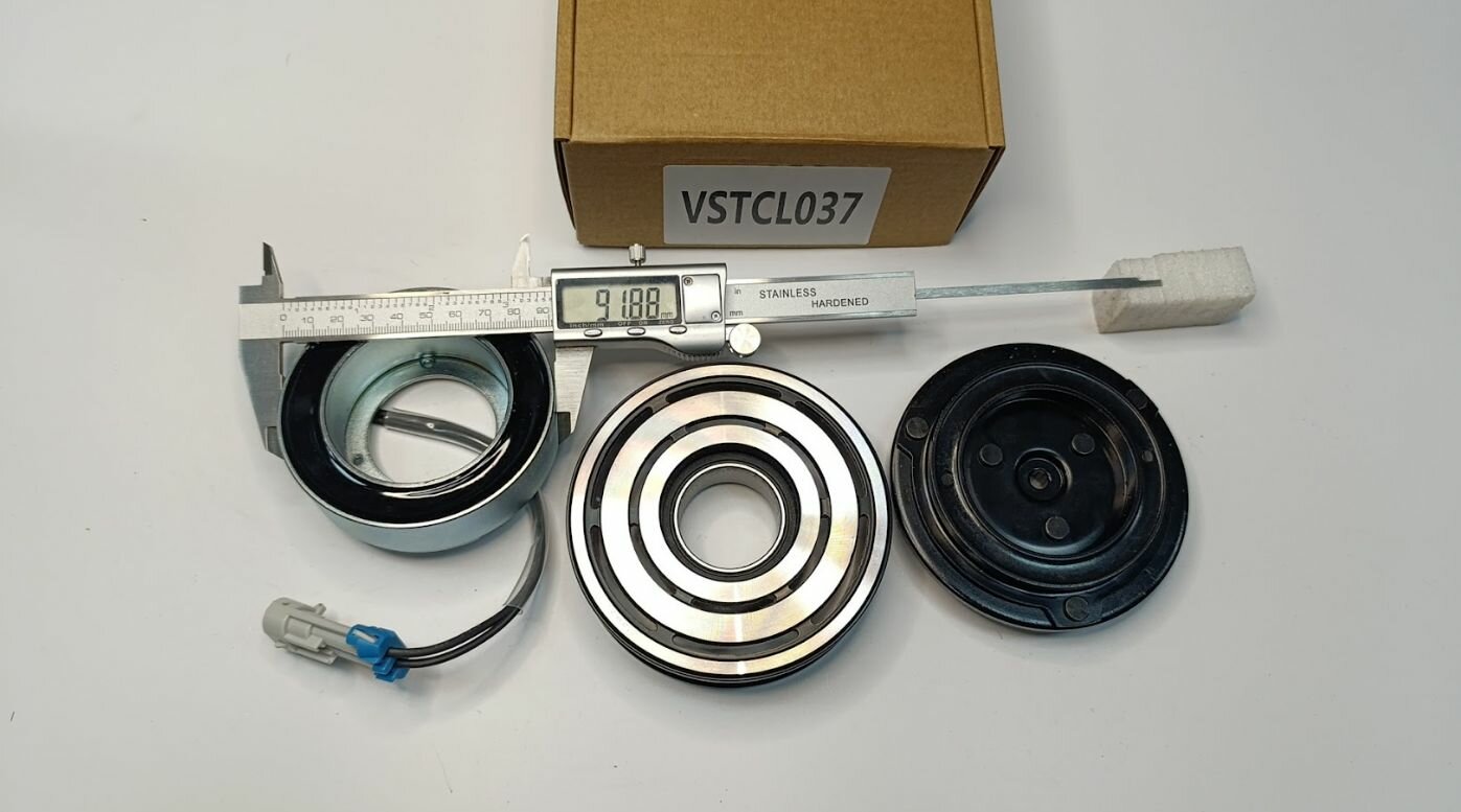 Муфта компрессора кондиционера подходит для Opel Astra G, H, Zafira B с бензиновыми двигателями 1.6, 1.8 с резиновым демпфером!