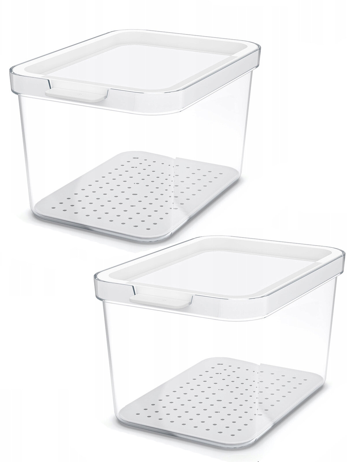 Набор контейнеров для хранения продуктов, органайзеры для холодильника Rotho Cauma 2,15 л, 2 шт.