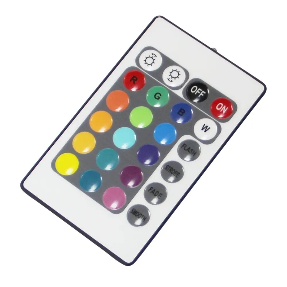 (F J Z B) LED RGB Контроллер управления IR 24 клавиши белый 12В
