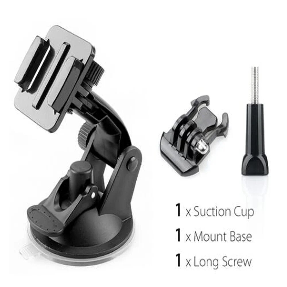 Для Go Pro 8 9 Аксессуары 7 см Автомобильное крепление на лобовое стекло на присоске для Gopro Hero 10 9 8 7 6 5 4 для SJCAM для Yi 4K