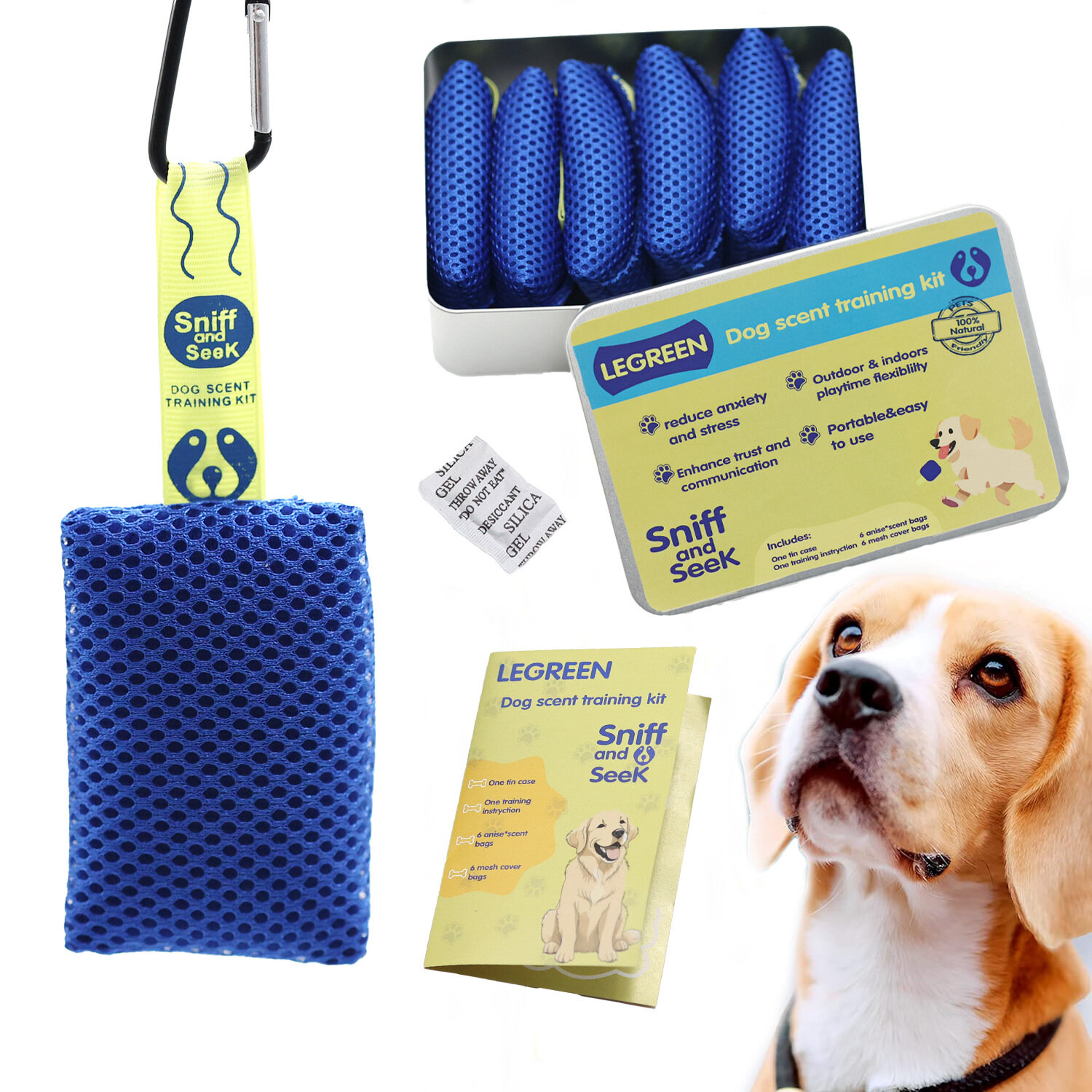 Игровой набор Explosive dog, набор для тренировки нюха, синий