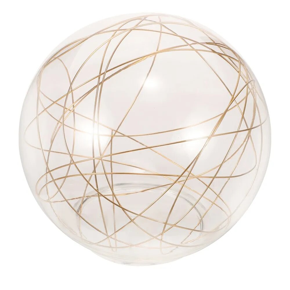 Стеклянный Плафон Из Алюминиевой Проволоки, Декоративный, Прозрачный, Для Освещения, 1 Комплект