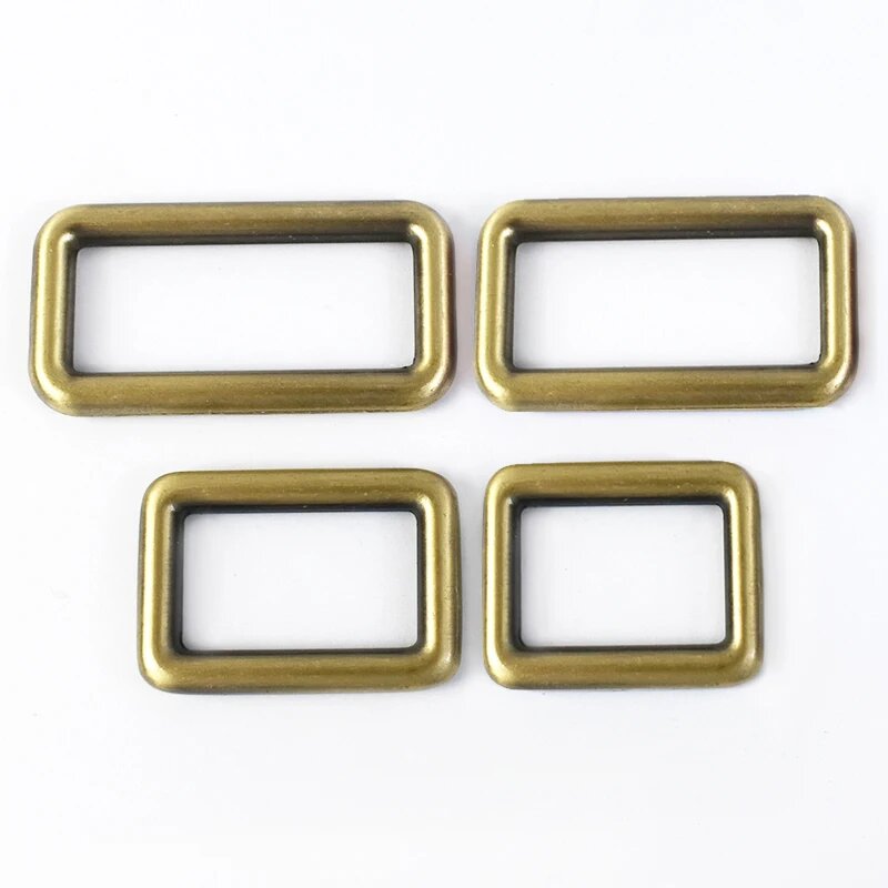 Meetee 10 шт. 12-50 мм регулируемый металлический трехмерный ремень ремешок ползунок Регулировка кольцо пряжки Сделай Сам сумка крючок застежка аксессуар