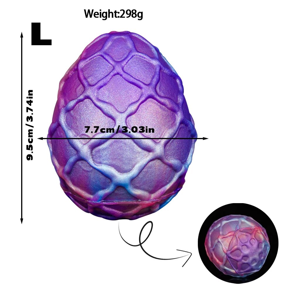Новая большая анальная пробка типа яйца с цепочкой, анальные пробки для Without a chain-L