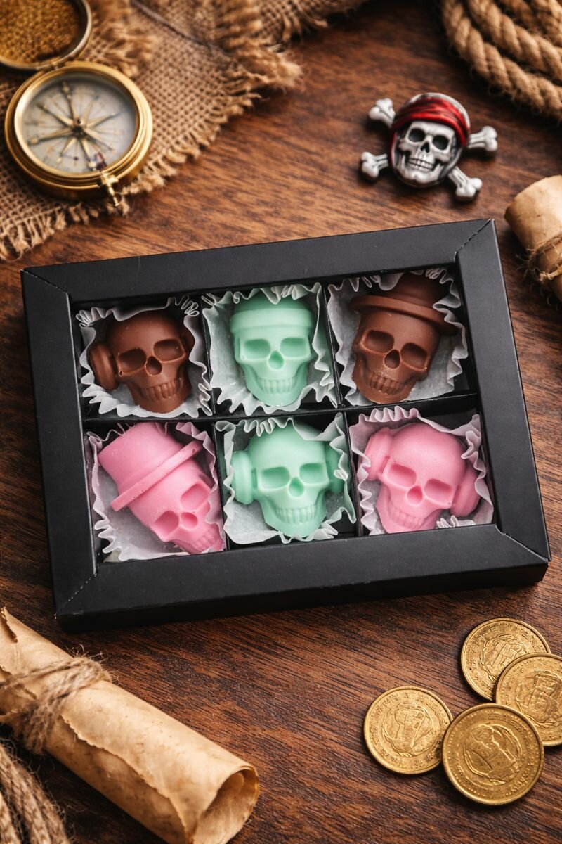 Шоколадные конфеты ручной работы из белого и молочного шоколада, подарок на 23 февраля, подарок мужчине подарочный набор