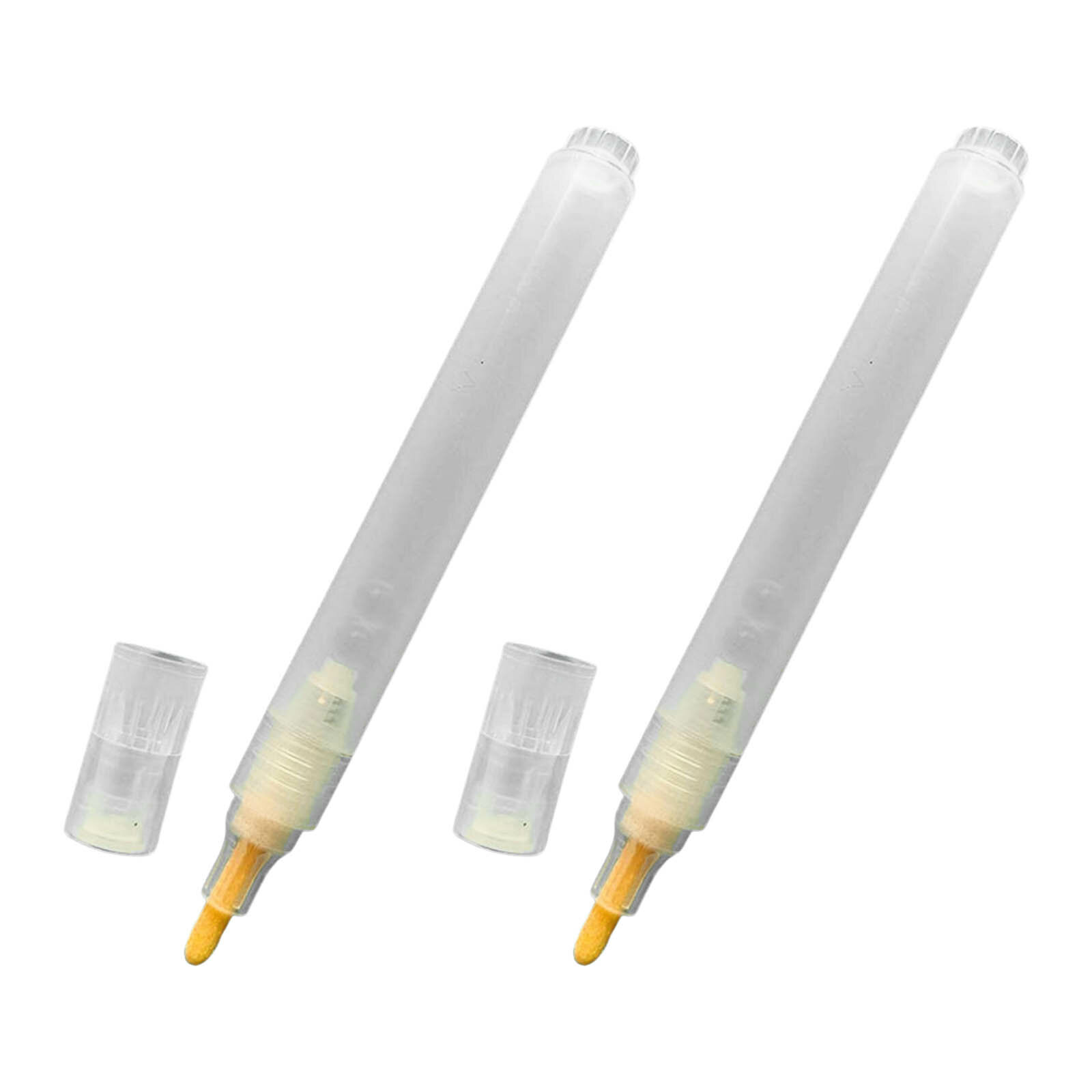 2 шт Пустой маркер с плоским или круглым наконечником перезаправляемый для рисования