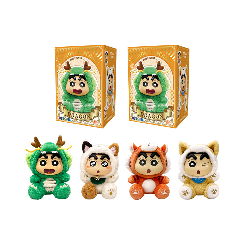 Виниловая плюшевая игрушка унисекс Spiritual Creations x Crayon Shinchan, 2 Mystery Boxes (Random Style)
