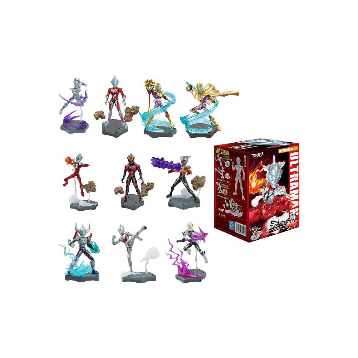 Keeppley Ultraman Zero Lego Man, Infinite Edition, 4th Attack, Change Destiny Mystery Boxes