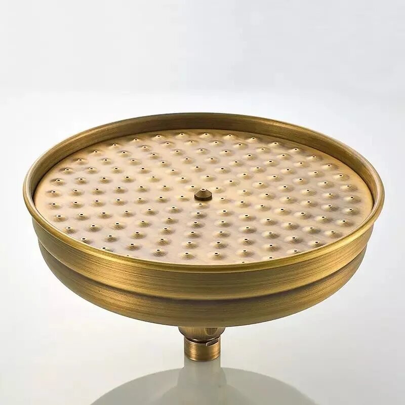 Старинная насадка для душа высокого давления, роскошный дизайн, регулируемая и сменная насадка для душа (8 дюймов)