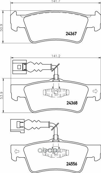Колодки тормозные R VW Transporter (T5) 03- / Multivan (T5) 03-