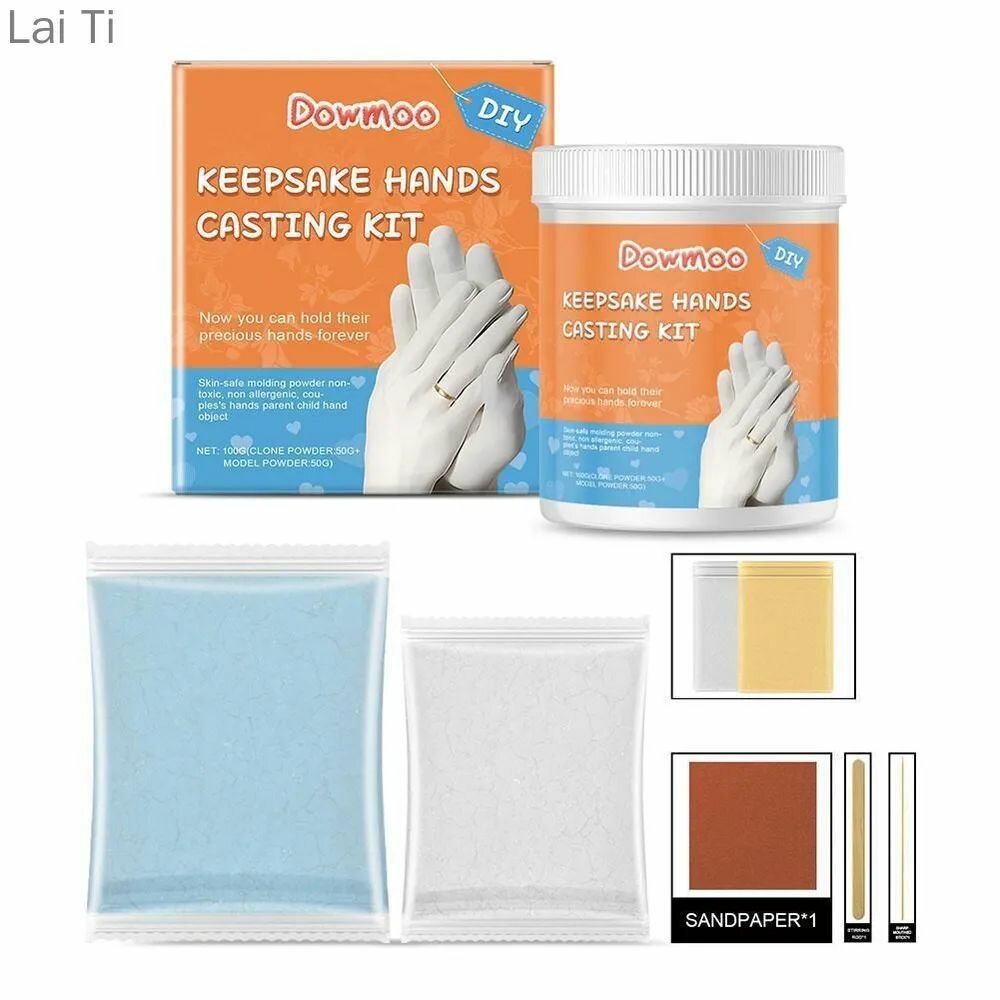 3D слепок рук для двоих в подарочной коробке, набор для создания слепка рук След Счастья, творческий подарок на годовщину, свадьбу или День святого Валентина, романтичный DIY-сувенир своими руками