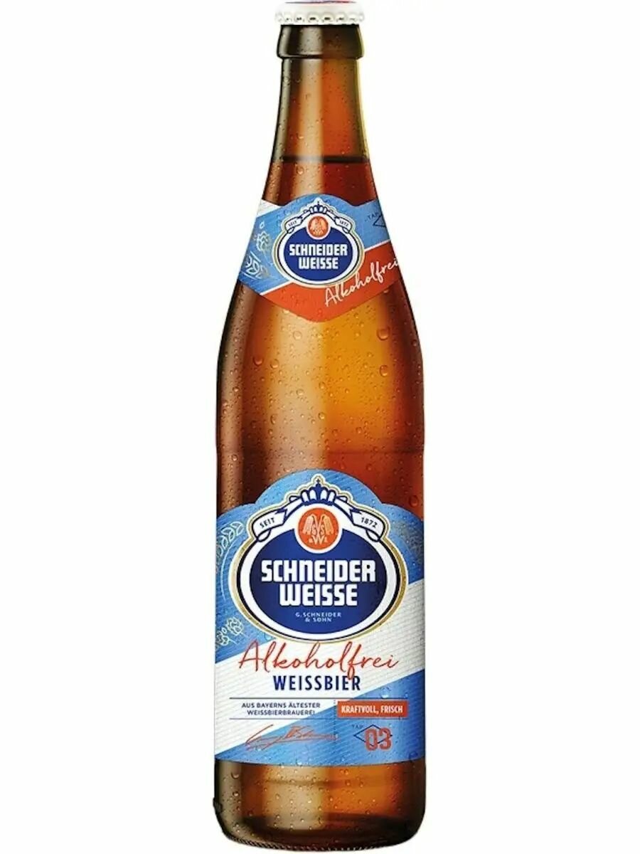 Пиво SCHNEIDER WEISSE TAP 03 MEINE ALKOHOLFREIES безалкогольное /стекло/ 0,5л