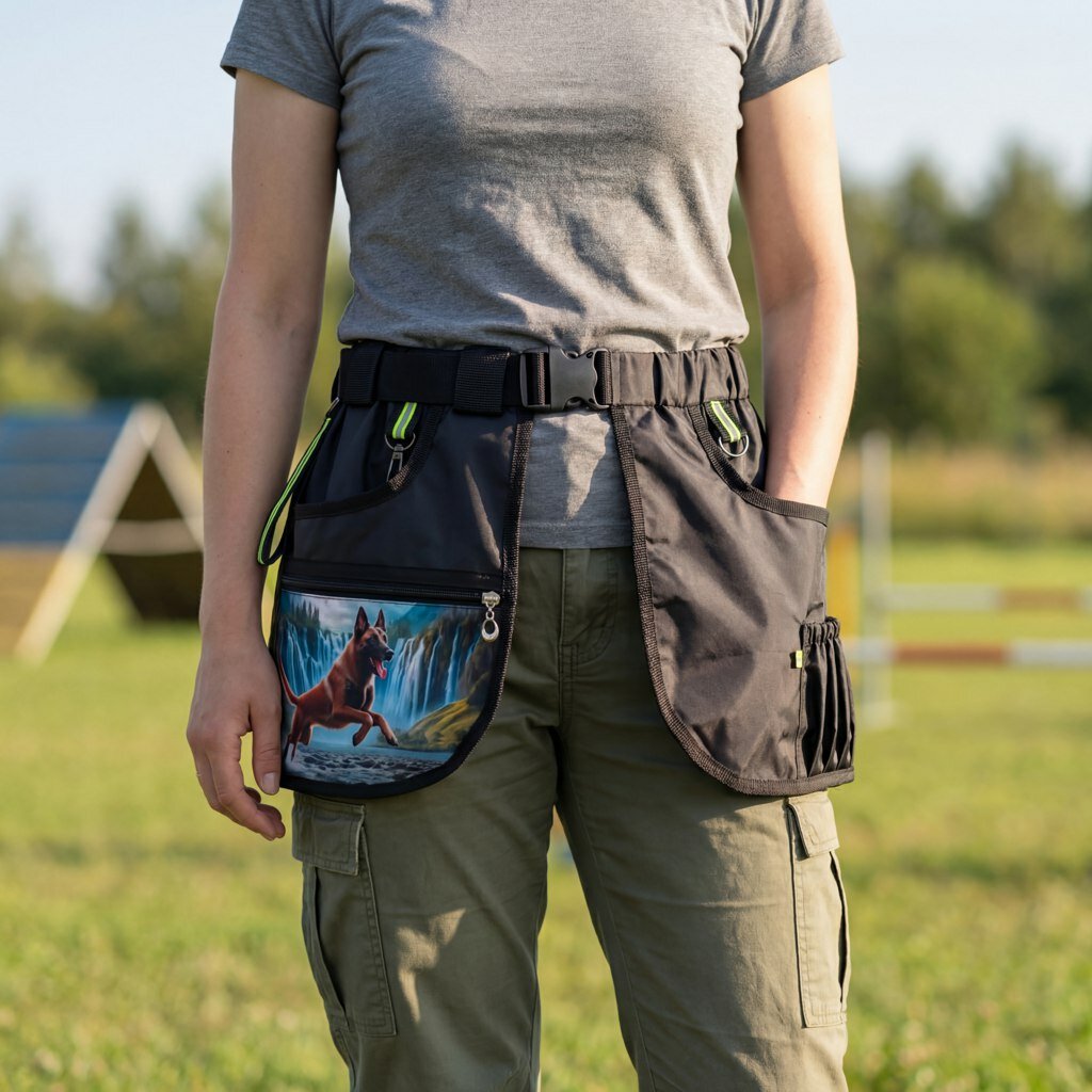 Юбка для занятий и прогулок с собаками, сумка для лакомств