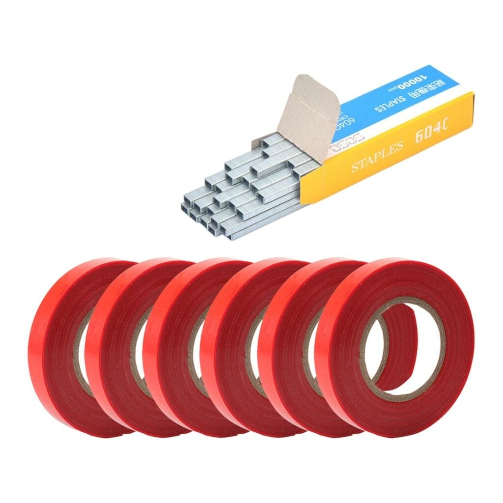 Ленты для подвязки растений, 6шт красных ремешков 1 шт.