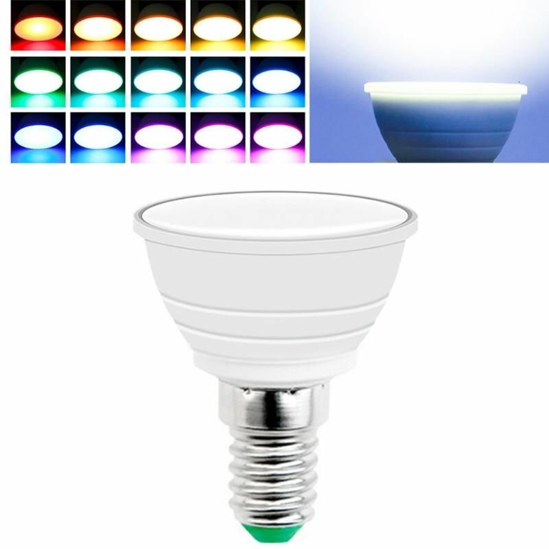 Умная светодиодная лампа, регулируемая, RGB, без хаба, E14 - Холодный Белый