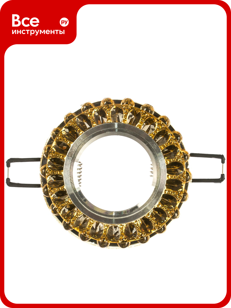 Встраиваемый декоративный светильник Fametto серия Luciole DLS-L151, GU5,3, GLASSY TEA UL-00003910