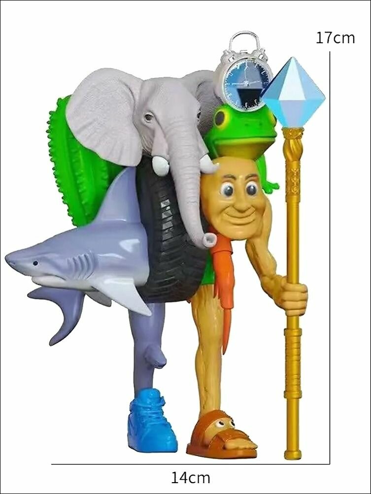 Фигурка игры Тунг Тунг Сахур Брейнрот / Tung tung Sahar Brainrot Игрушка 17cm