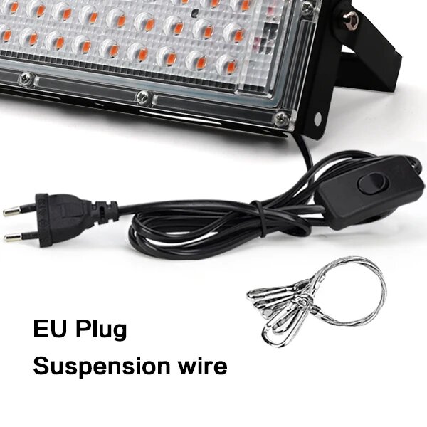 Фитосветильник 50W EU Plug, Full Spectrum