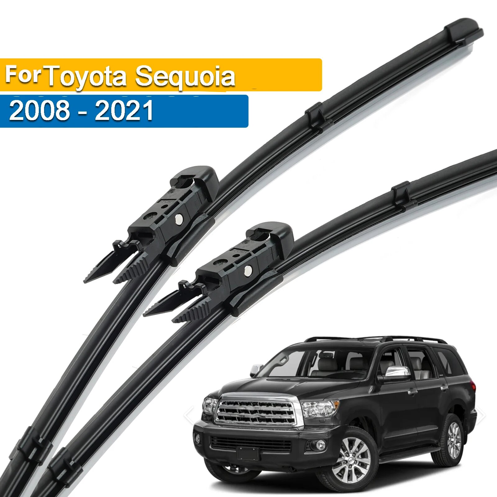 Стеклоочиститель Erick's LHD, передние щетки стеклоочистителя для Toyota Sequoia 2008-2021 лобовое стекло, лобовое стекло, автомобильные щетки от дождя 26 "+ 23"