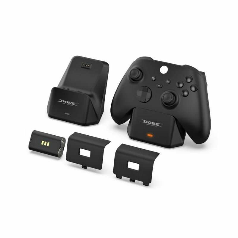 Зарядная станция для геймпада Xbox One S/X, Series S/X Dobe TYX-0607 (АКБ 1200 mAh/2 комплекта крышек АКБ)