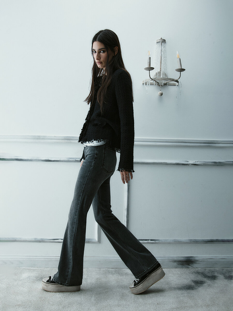 Джинсы клеш rock 