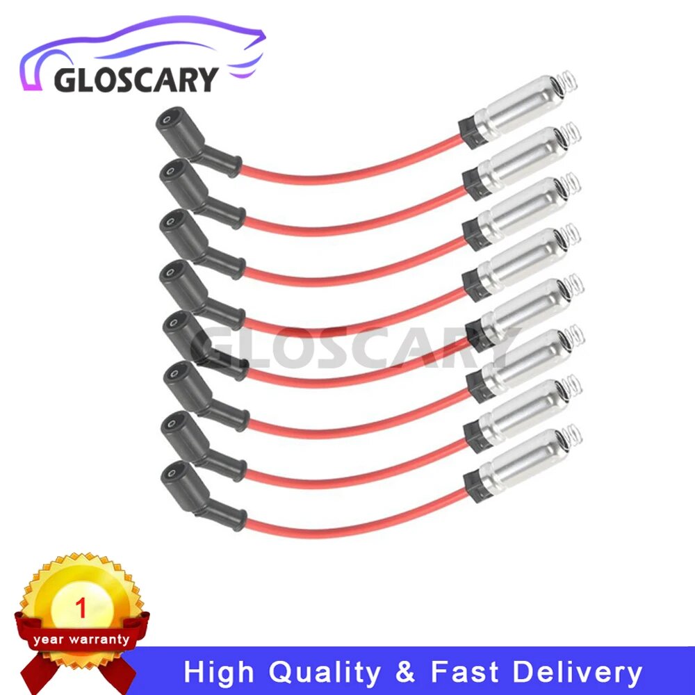 8 шт, высокопроизводительный набор проводов для свечей зажигания для Chevy Silverado Tahoe Suburban GMC Sierra Yukon Cadillac Escalade 9748HH