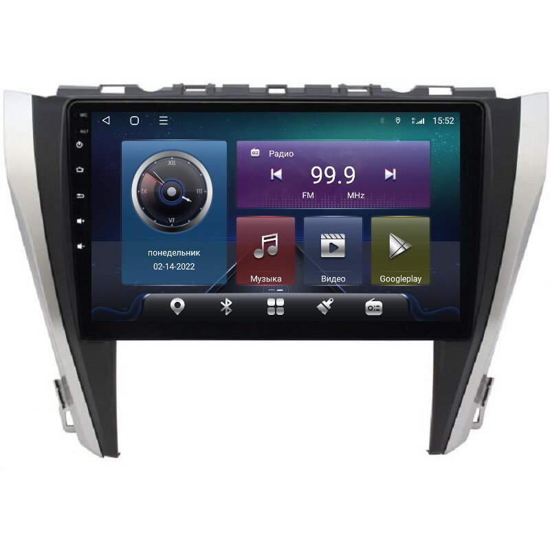 Магнитола CRS-300 Toyota Camry 55 2015-2017 c Android 14, Процессор 8 ядер, Память 6+128Gb - Carplay - DSP - 4G(Sim)