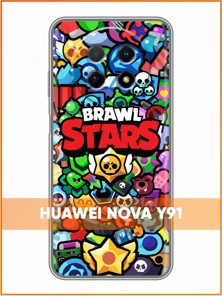 Чехол для Huawei Nova 14i с принтом для мальчиков Brawl Stars (Хуавей Нова 14и)