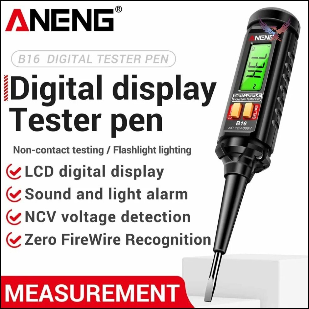 Мультиметр ANENG B16, ЖК-дисплей, подсветка, автоматическое выключение, фонарик