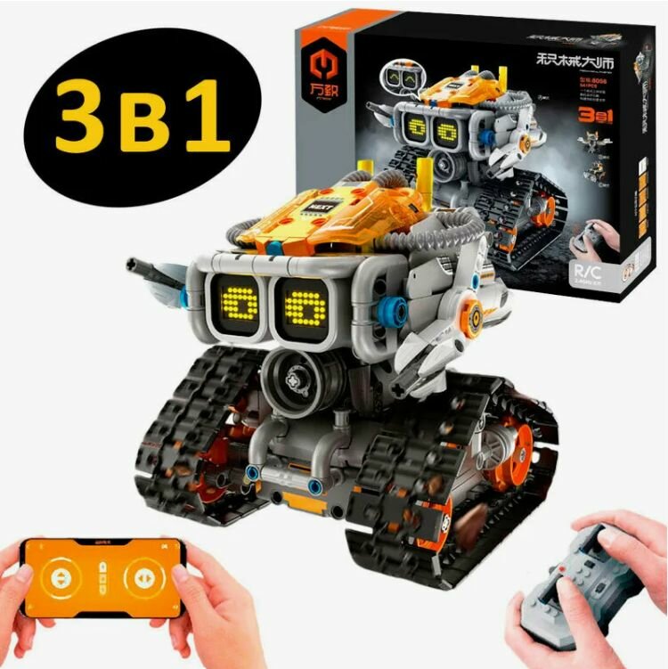 Конструктор Программируемый робот с дисплеем (3 в 1) исследователь, Техник, Mechanical Master, 451 деталь, iM.Master 8056