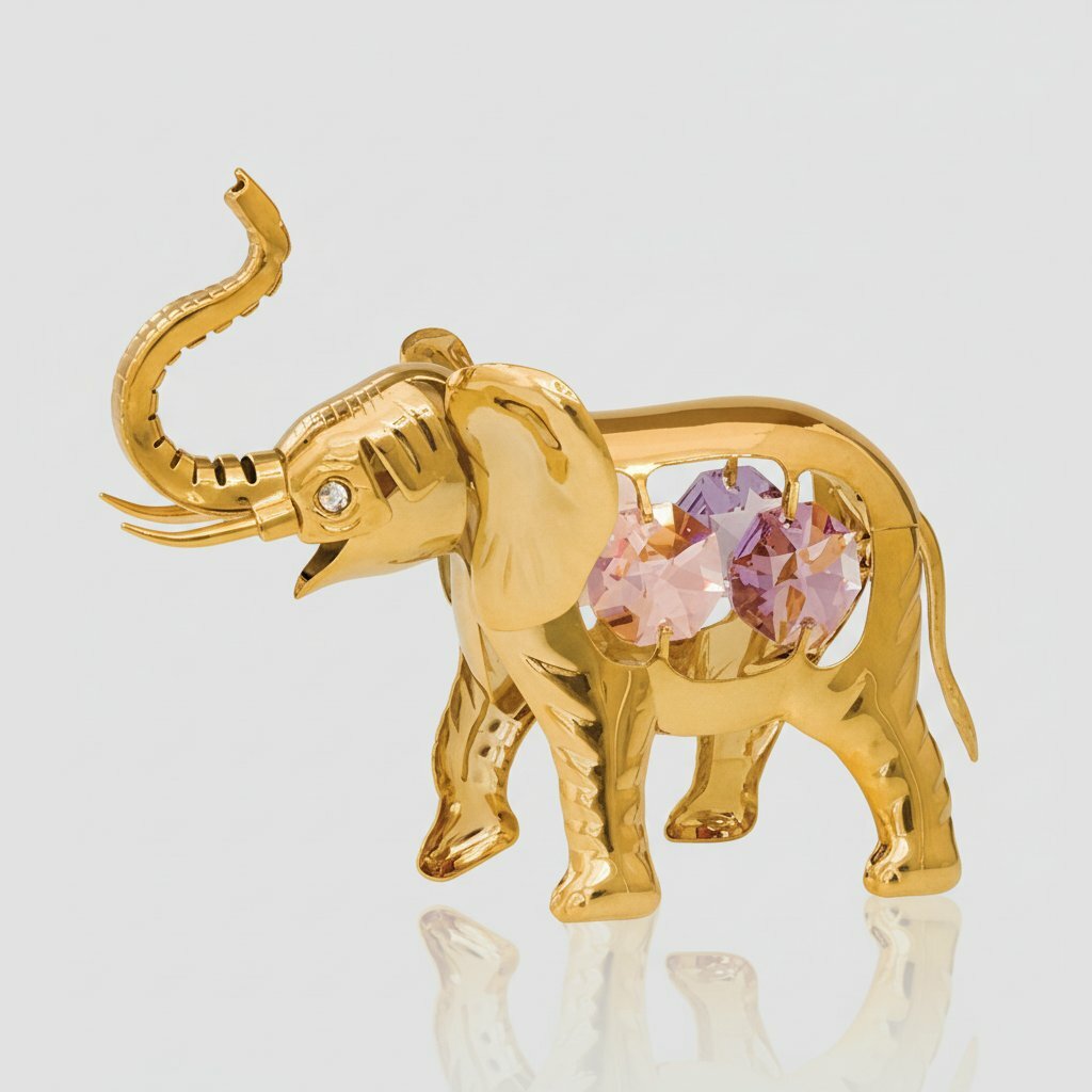 Фигурка Слоник бол. с цв. кр. A7978 Crystal Temptations, Металл, кристалл