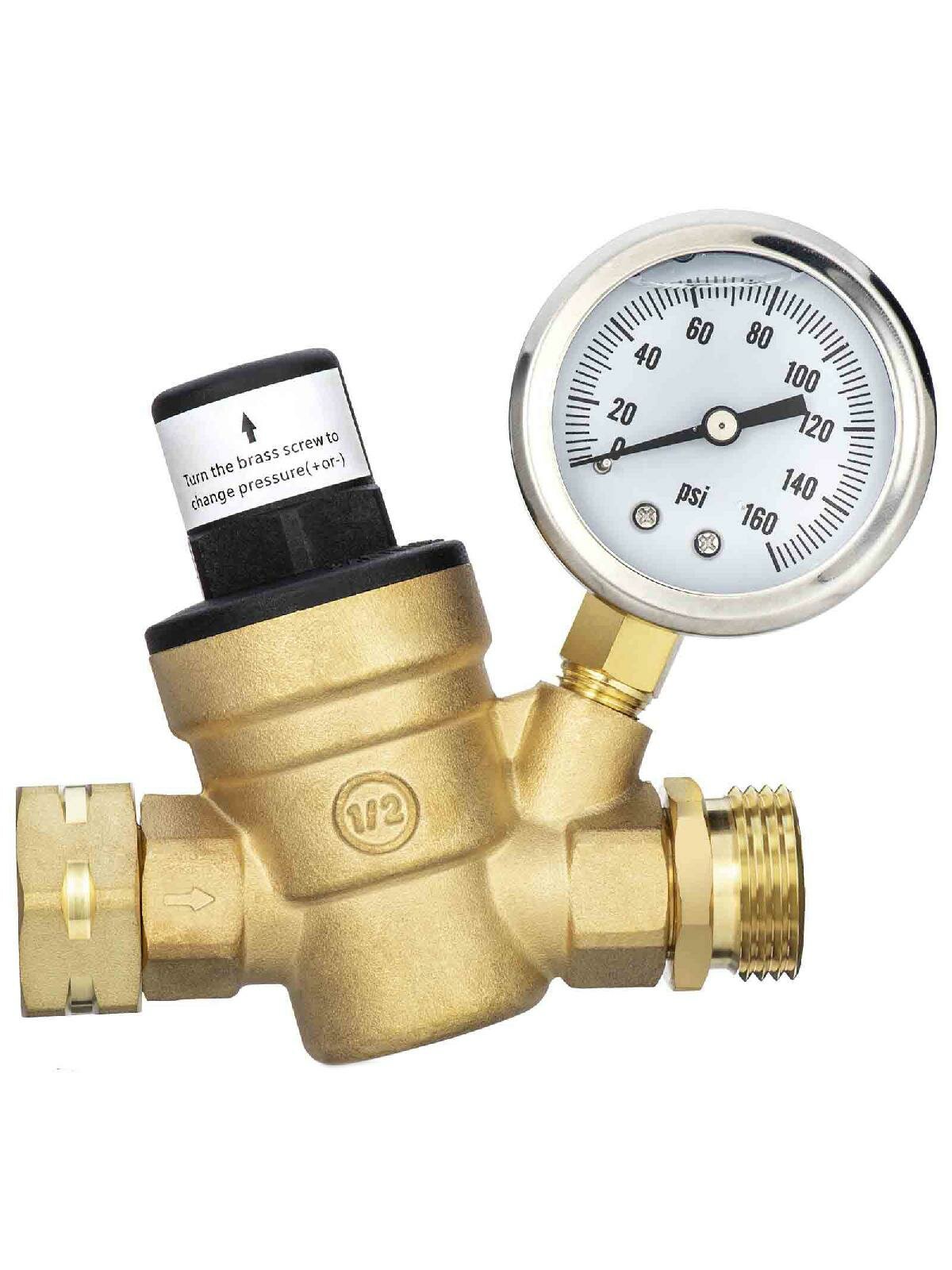 Редукционный клапан RV rv можно регулировать вручную с помощью манометра