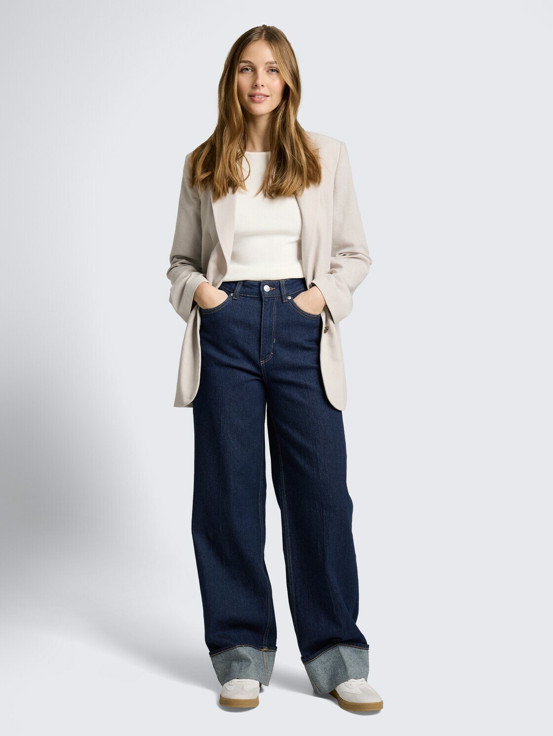 Джинсы Tom Tailor Linou Wide Leg, размер S/30, синий — фото 1