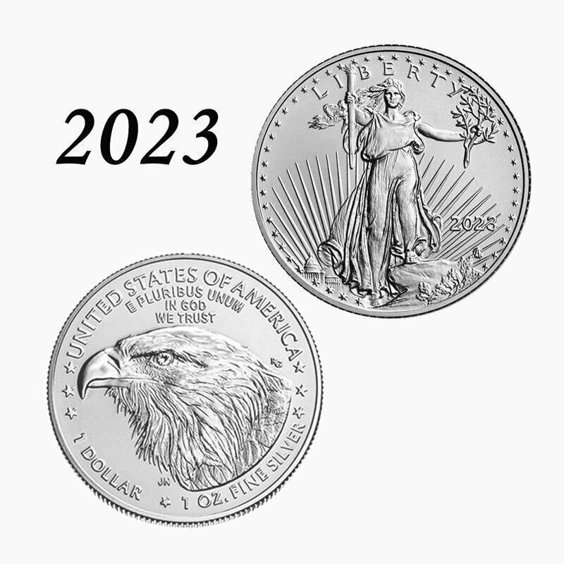 Американский орел, Богиня, памятные монеты, монеты 2023-4
