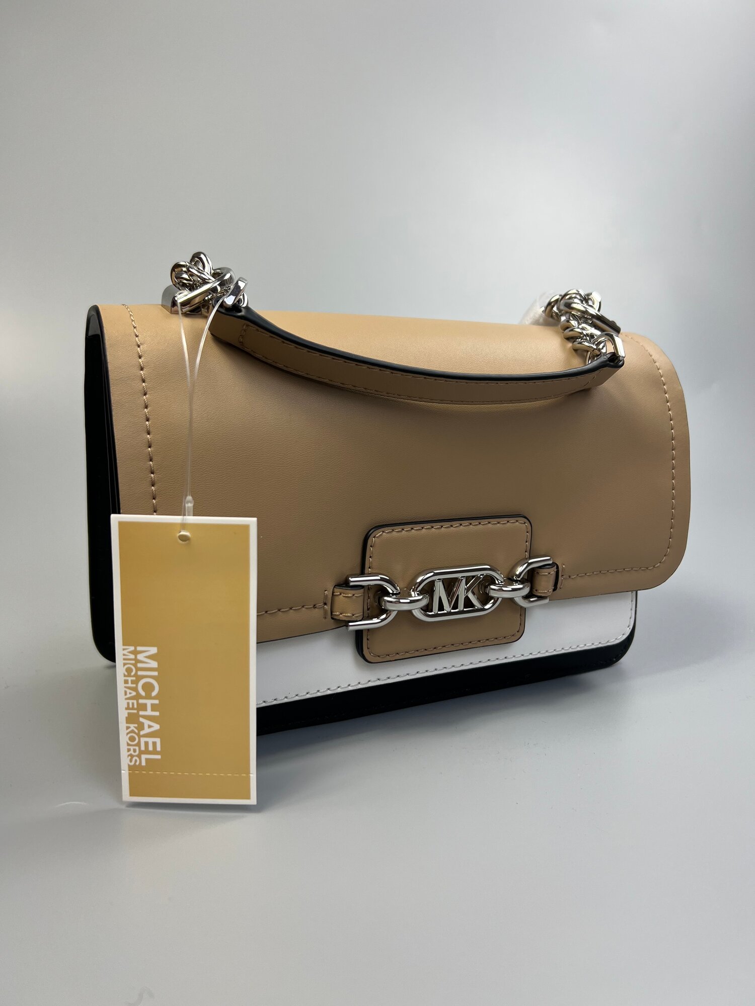 Сумка клатч Heather Large Color-Block Leather Shoulder Bag