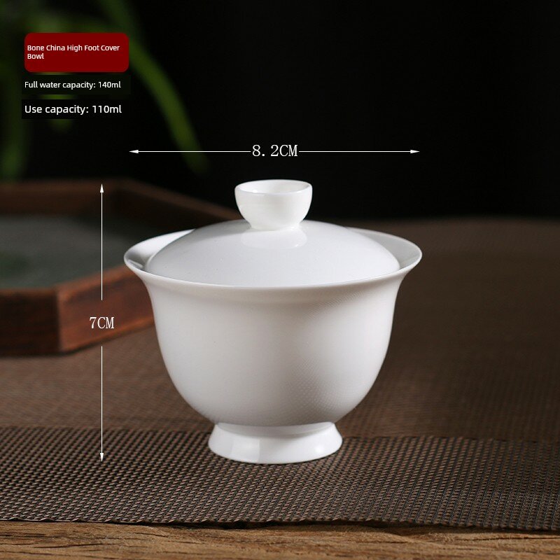 Высококачественная костяная керамика чайная чашка с высокой ножкой, 140 мл (120 мл внутри), устойчивая к теплу для чая