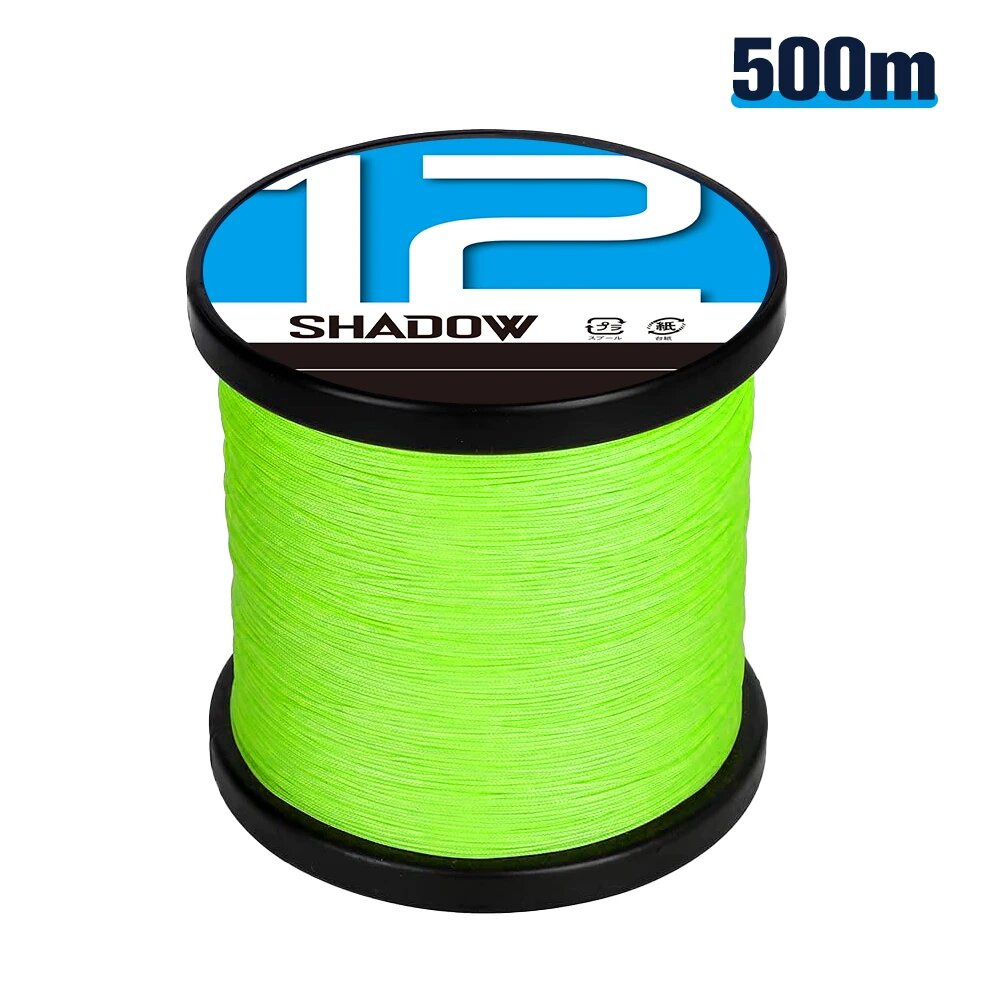 Плетенка X12 0.14mm, 16LB, 500m, Green