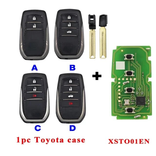 Xhorse VVDI XM38 Smart Key XSTO01EN Бесконтактный дистанционный ключ 8A 4D 4A Чип для Toyota Lexus Обновленная версия VVDI XM Key XSTO00EN