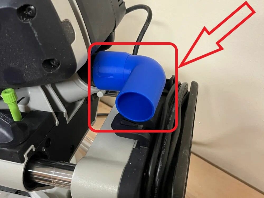 Пылеотвод 90 градусов для инструментов Festooi