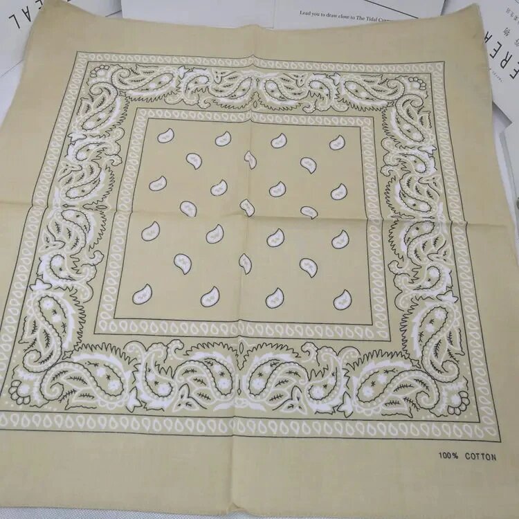 Новинка дизайна, модная хлопковая бандана в стиле хип-хоп, квадратный шарф, повязка на голову, хиджаб с краской, черный, красный, с узором пейсли, шарфы для женщин, мужчин, мальчиков и девочек