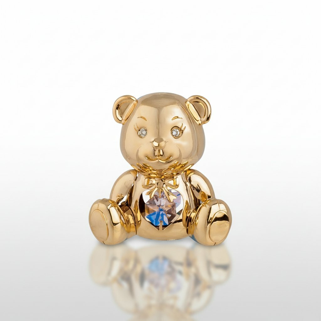 Фигурка Плюшевый Мишка с цв. кр. A2068229 Crystal Temptations, Металл, кристалл