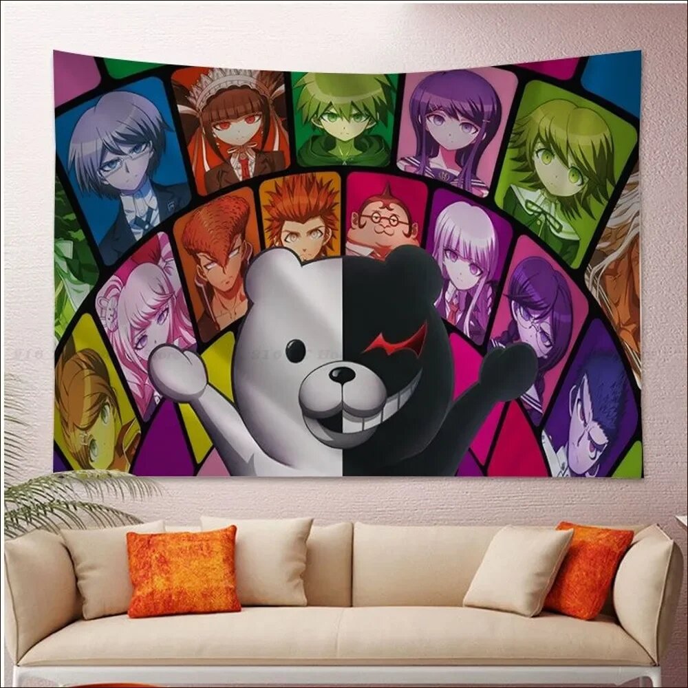 Настенное Панно Danganronpa С Художественным Принтом: Индийский Будда, Богемный Хиппи-дизайн, Декор Для Дома, Ваза В Комплекте